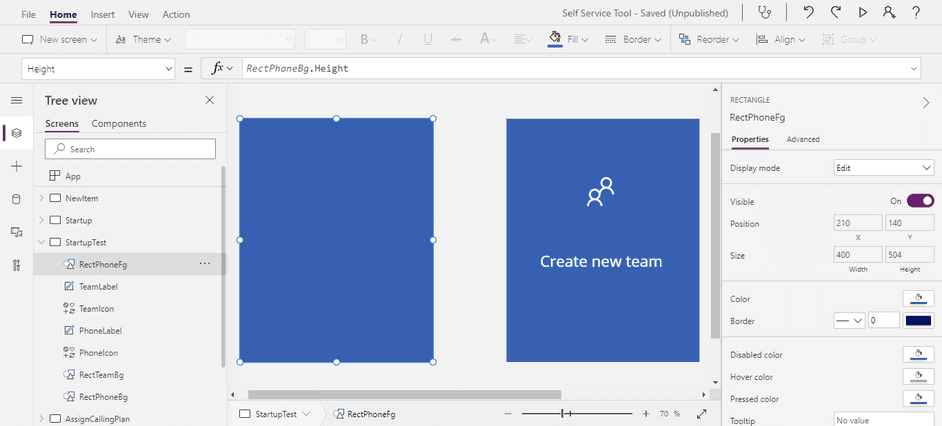 Hover effect on a box with content in Power Apps | Robert Dyjas - blog